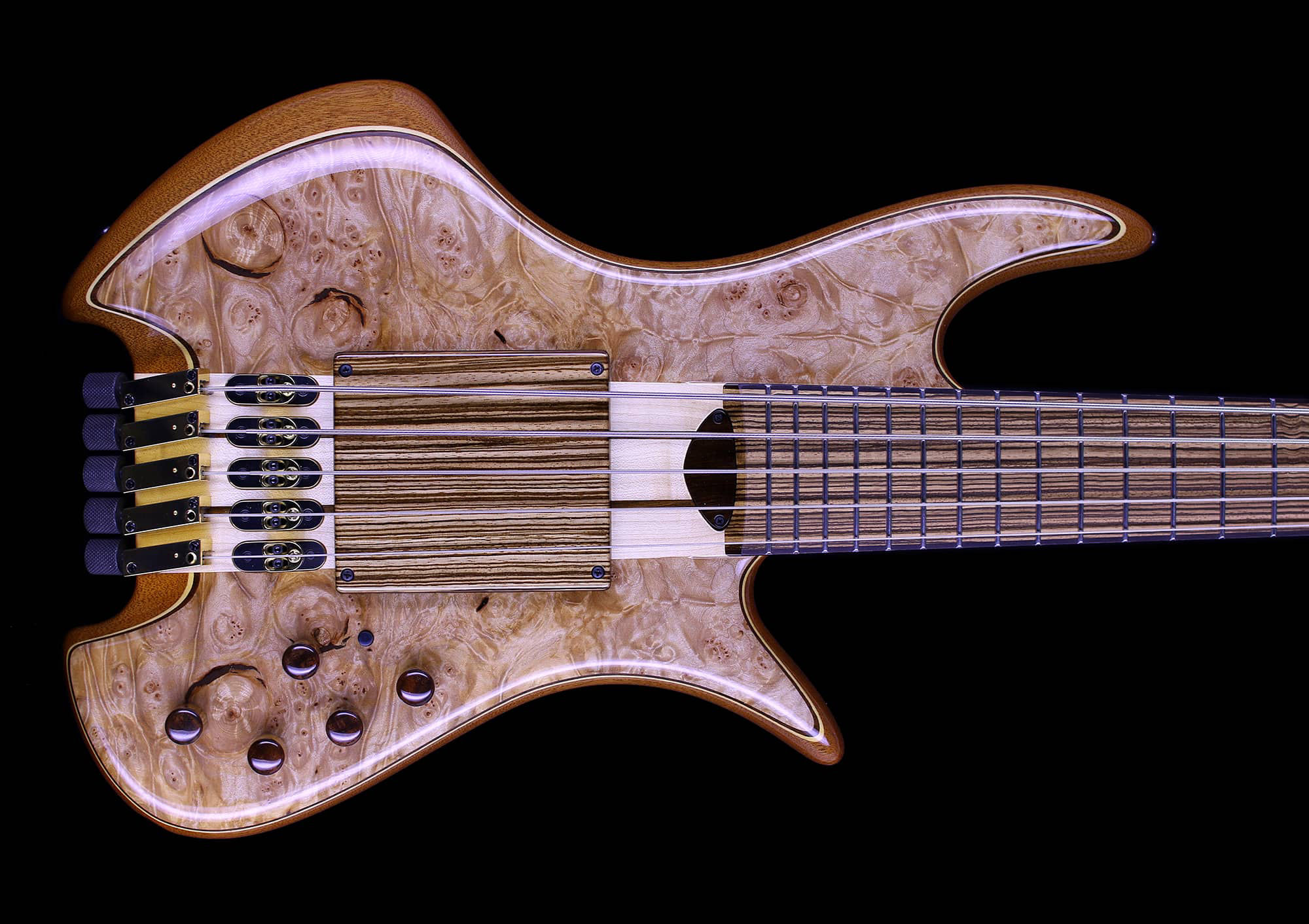 5-string basses by Daniel Fernández LUTHIER - Headless Bass